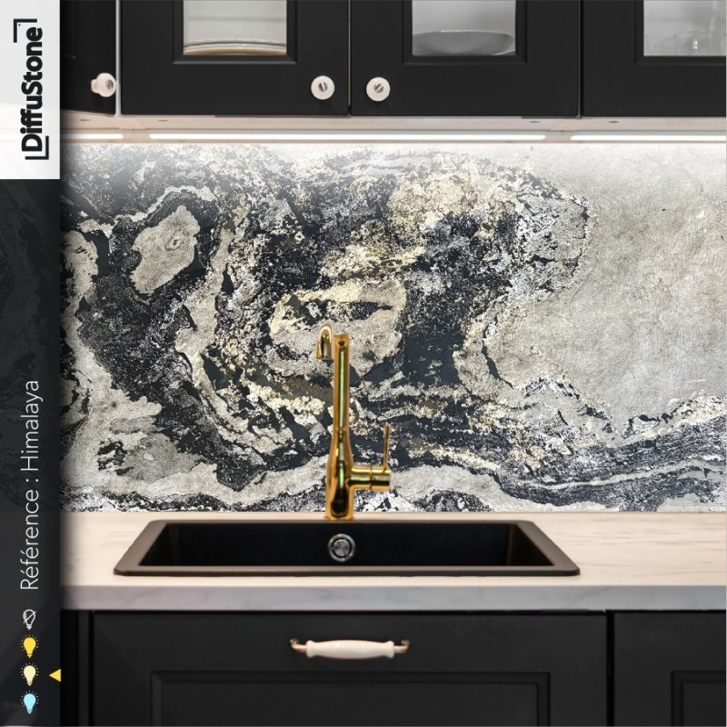 HIMALAYA - TRANSLUCIDE - Feuille de Pierre DiffuStone -1220x2440mm